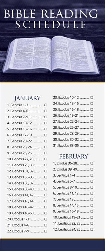 Bible Reading Schedule [Trifold] – Sword of the Lord Publications