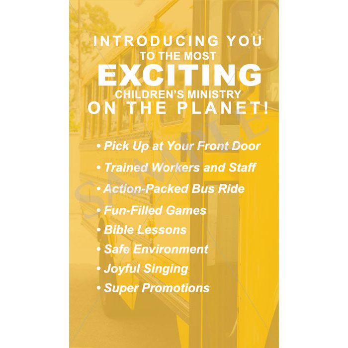 Come Ride the Bus With Us Tract – Sword of the Lord Publications